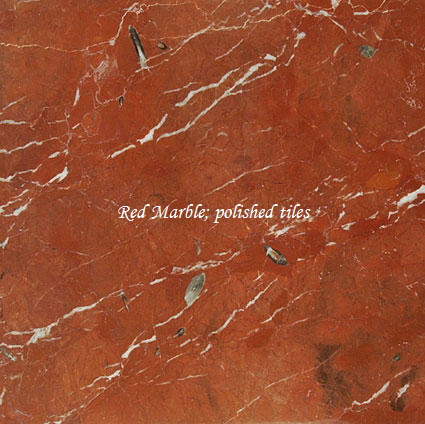 RED MARBLE TILES