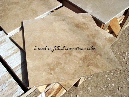 Honed & Filled Travertine Tiles
